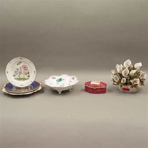 Lote De ArtÍculos Decorativos Origen Europeo Siglo Xx Elaborados En