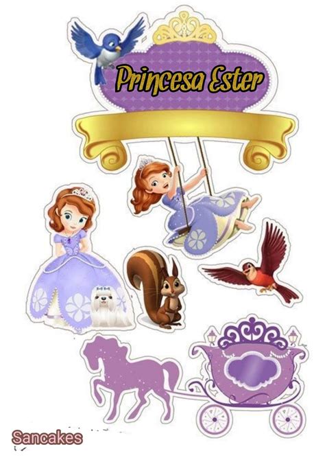 Topper Princesinha Sofia Artofit
