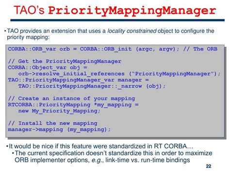 ppt using real time corba effectively patterns and principles