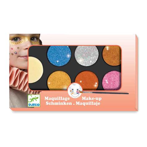 Детски комплект гримове за лице в металически цветове Точици