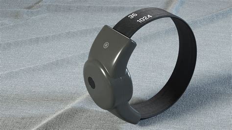 Electronic Ankle Monitor Black 3d Model 24 3ds Blend C4d Fbx