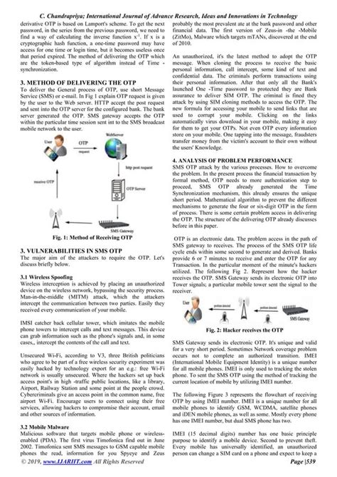 enhanced adaptive security system for sms based one time password pdf