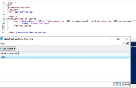 How To Get Their SamAccountName From Csv File Programming Development Spiceworks Community