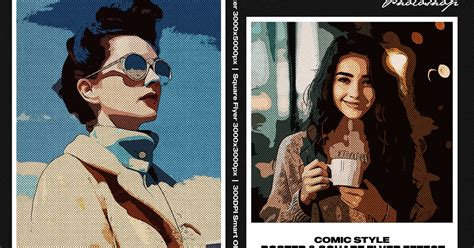 Comic Style For Square And Poster Effect Layer Styles Including Acid