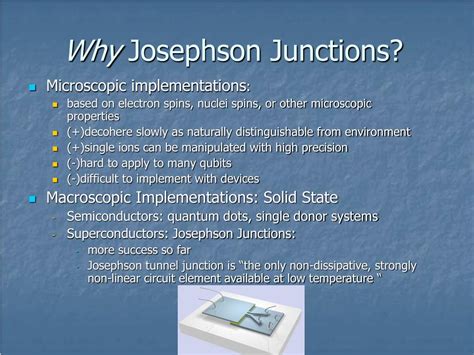 Ppt Josephson Junctions What Are They Powerpoint Presentation Free