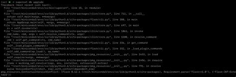 Superset Db Upgrade Pkgresourcescontextualversionconflict · Issue 8036 · Apachesuperset · Github