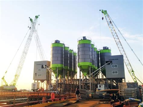 解锁建站新场景，中联重科搅拌站挺立杭州湾海上施工平台 工程机械品牌网