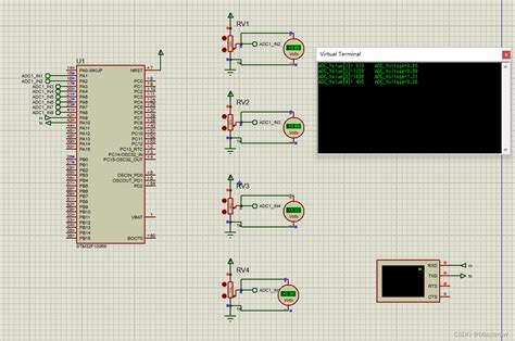 Stm32f103电压采集proteus仿真dma Proteus仿真 Csdn博客
