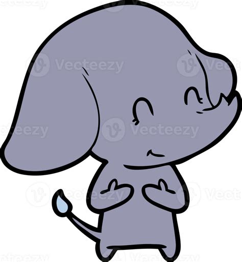Linda Dibujos Animados Elefante Dibujo 47184243 Png