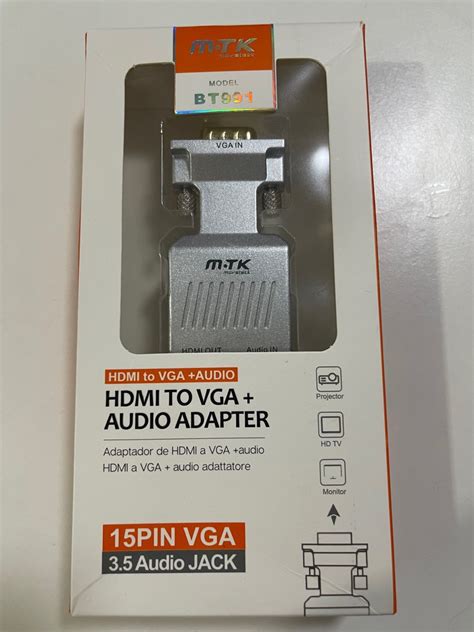 Hdmi To Vga Audio Adapter Computers And Tech Parts And Accessories