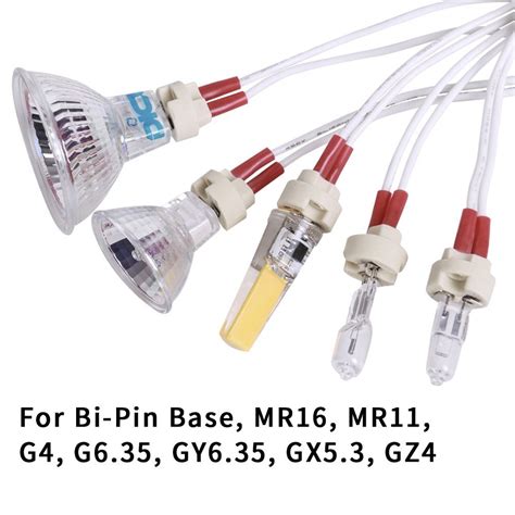 Pack Of 10 Mini Bi Pin Socket Holder Up To 100 Watts Ceramic Body For