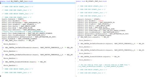 problems when using usart and lpuart via rxne inte