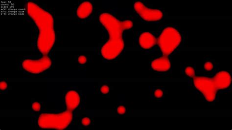 2d opengl metaballs demo youtube