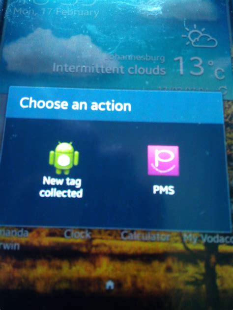 dialog option use by default for this action or always not displaying for nfc tag android