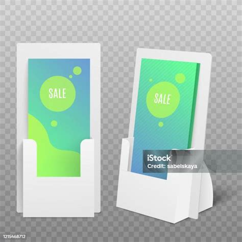 전단지 골판지 디스플레이 모형 세트 현실적인 벡터 일러스트 레이션 격리 책자에 대한 스톡 벡터 아트 및 기타 이미지 책자 전단지 매장 상품진열 Istock