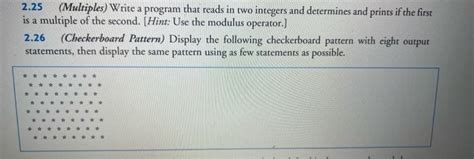 Solved 225 Multiples Write A Program That Reads In Two