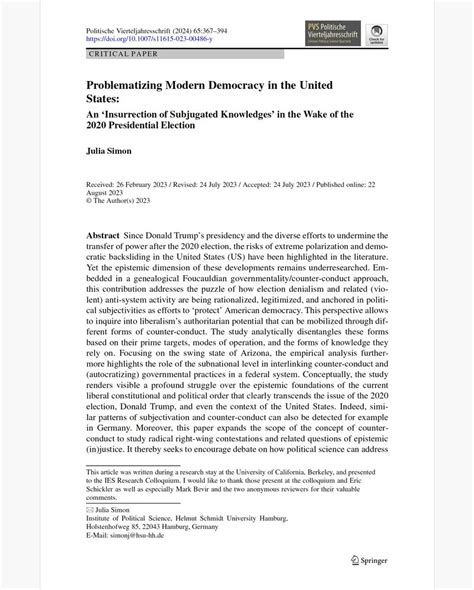 Carlos Camargo Ph D On Linkedin Democracy Backsliding Usa