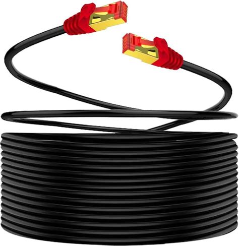 Nätverkskabel Utomhus Cat 7 20m 30m 40m 50m 60m 80m 100m 150m Poe