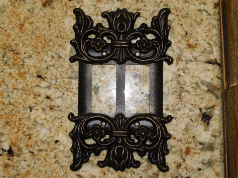Double Rocker Switch Plate Cover Metal Free Usa Shipping Etsy