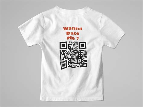 Personalized QR Code Wanna Date Me Unisex T Shirt Viral Instagram T Shirt Scan Me Social Media
