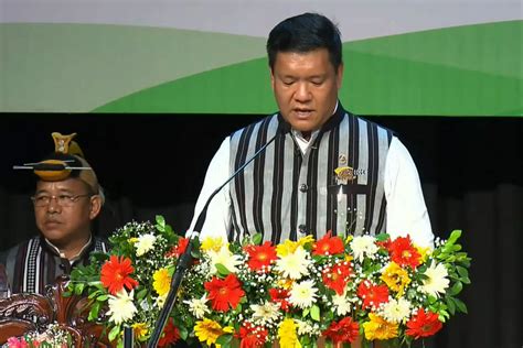Pema Khandu Sworn In As Arunachal Pradesh Cm For Third Term