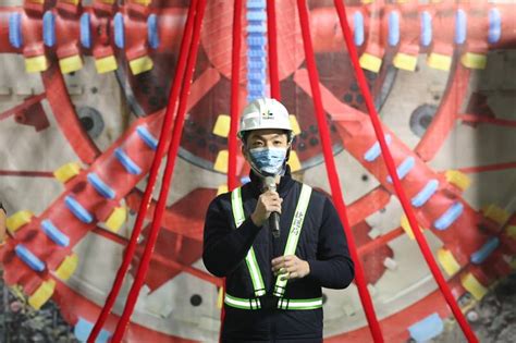 萬大線工程加蚋站潛盾隧道貫通典禮（1）圖 中央通訊社 Line Today