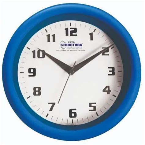 Blue Analog Promotional Round Wall Clock At Rs 85piece In Kolkata Id