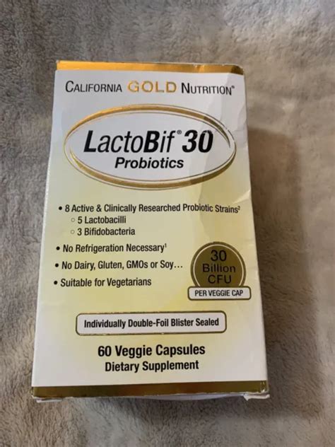 CALIFORNIA GOLD NUTRITION LactoBif 30 Probiotics 60 Veggie Caps 30