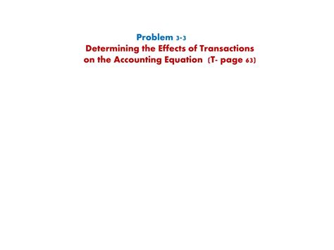 PPT Chapter 3 Business Transactions And The Accounting Equation