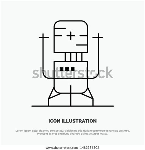 Biochip Bot Future Machine Medical Line Stock Vector Royalty Free 1483356302 Shutterstock