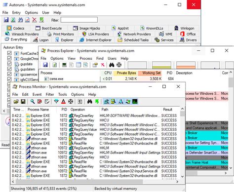 Обновление Утилиты устранения неполадок Sysinternals Suite