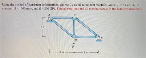 solved using the method of consistent deformations choose
