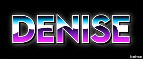 Denise Text Effect And Logo Design Name