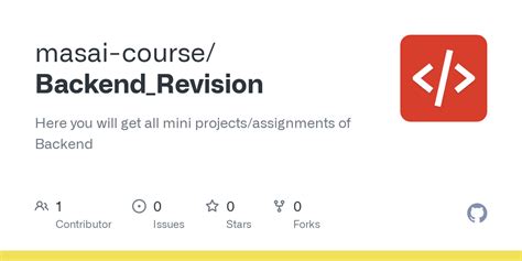 GitHub Masai Course Backend Revision Here You Will Get All Mini