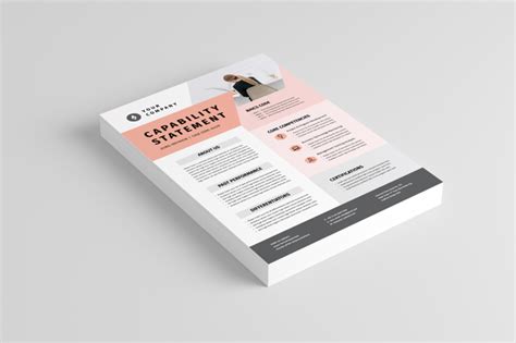 Capability Statement Ms Word And Indesign Print Templates Ft
