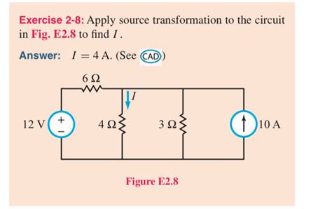 Solved Exercise Apply Source Transformation To The Chegg