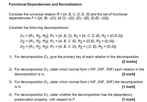 Solved Explain Your Answers Please Thanks Functional Dependencies