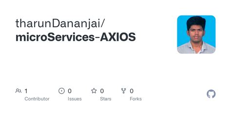 GitHub TharunDananjai MicroServices AXIOS