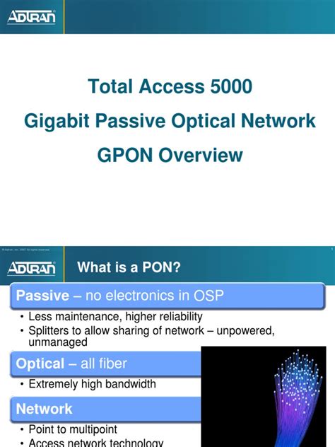 Gpon Architecture And Next Gen Gpon Telecommunications Engineering Telecommunications