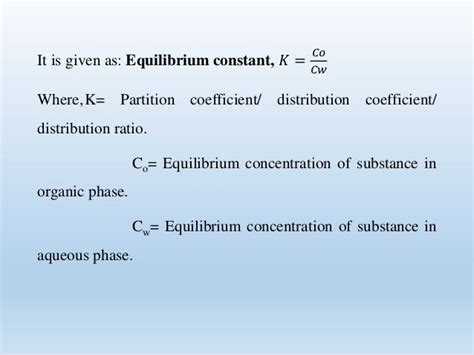 Solubility And Partition Coefficient
