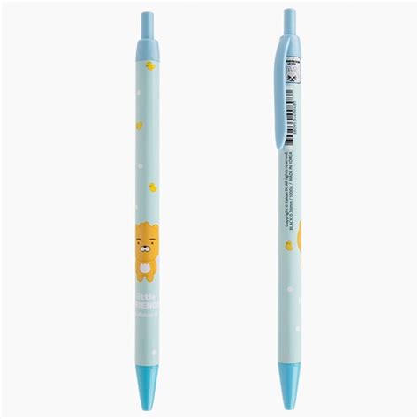 카카오프렌즈 슬림 노크식 똑딱 볼펜 038mm 얇은 잘써지는 카카오 라이언 위시버킷