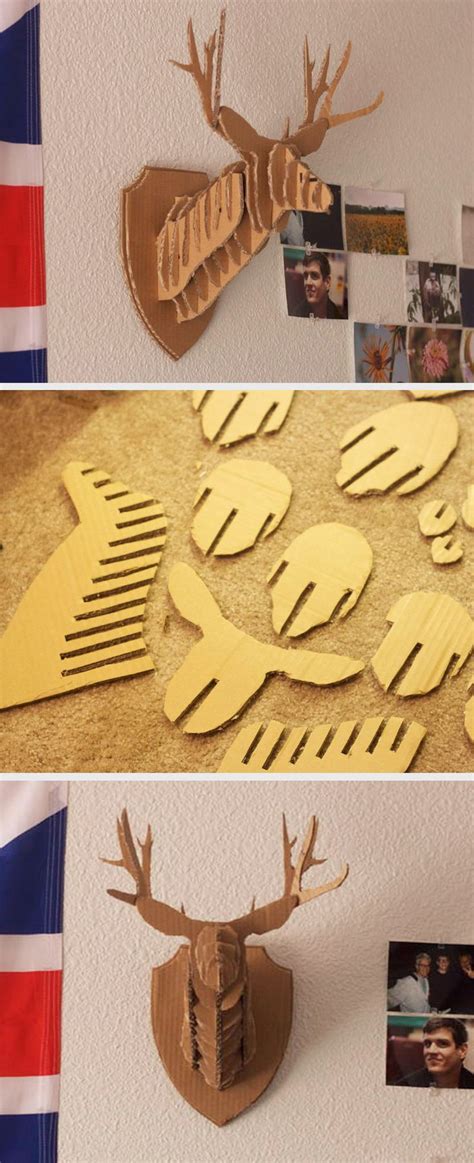 Diy Cardboard Deer Head Cardboard Deer Heads Diy Cardboard Deer Head
