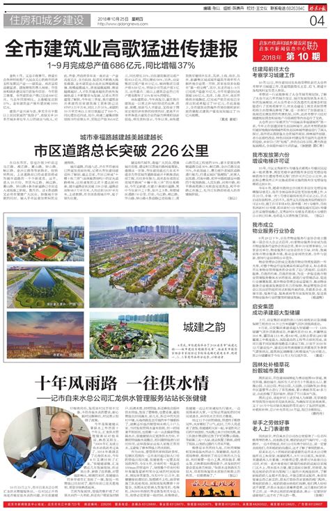 市区道路总长突破226公里 启东日报