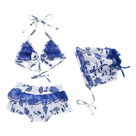 Vedolay Girls Swimsuits Beach Bathing Suits 3 Piece Bathing Suits For