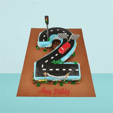 Number Two Digit Cake Milestone Celebration Cakeaway
