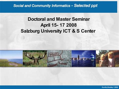 Social Informatics Lecture 1 Salzburg Selection Ppt