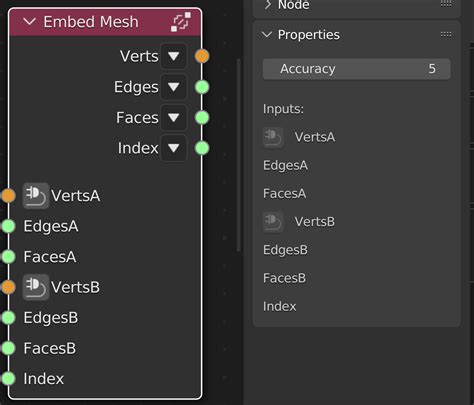 Embed Mesh — Sverchok 1 2 0 Documentation