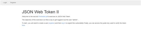 PentesterLab JWT