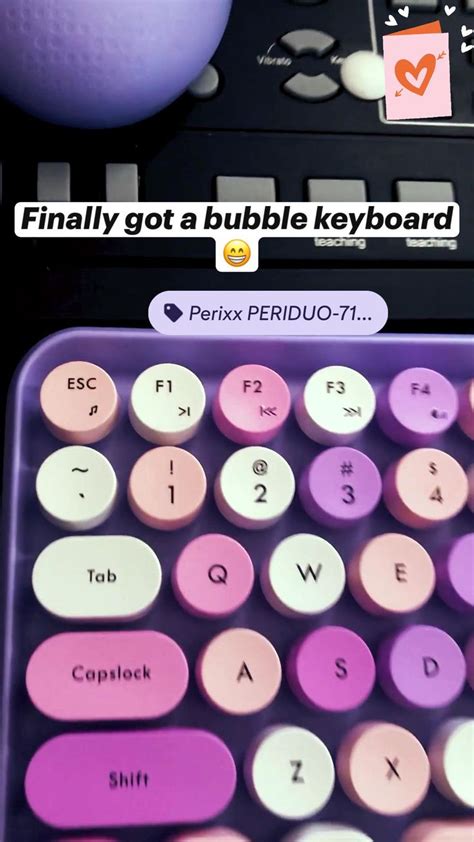 Finally Got A Bubble Keyboard😁 Deskpo Home Office Setup Aesthetic
