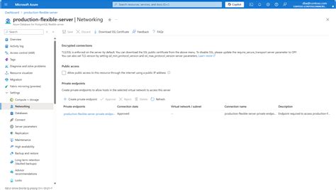 reject private endpoint connections azure database for postgresql